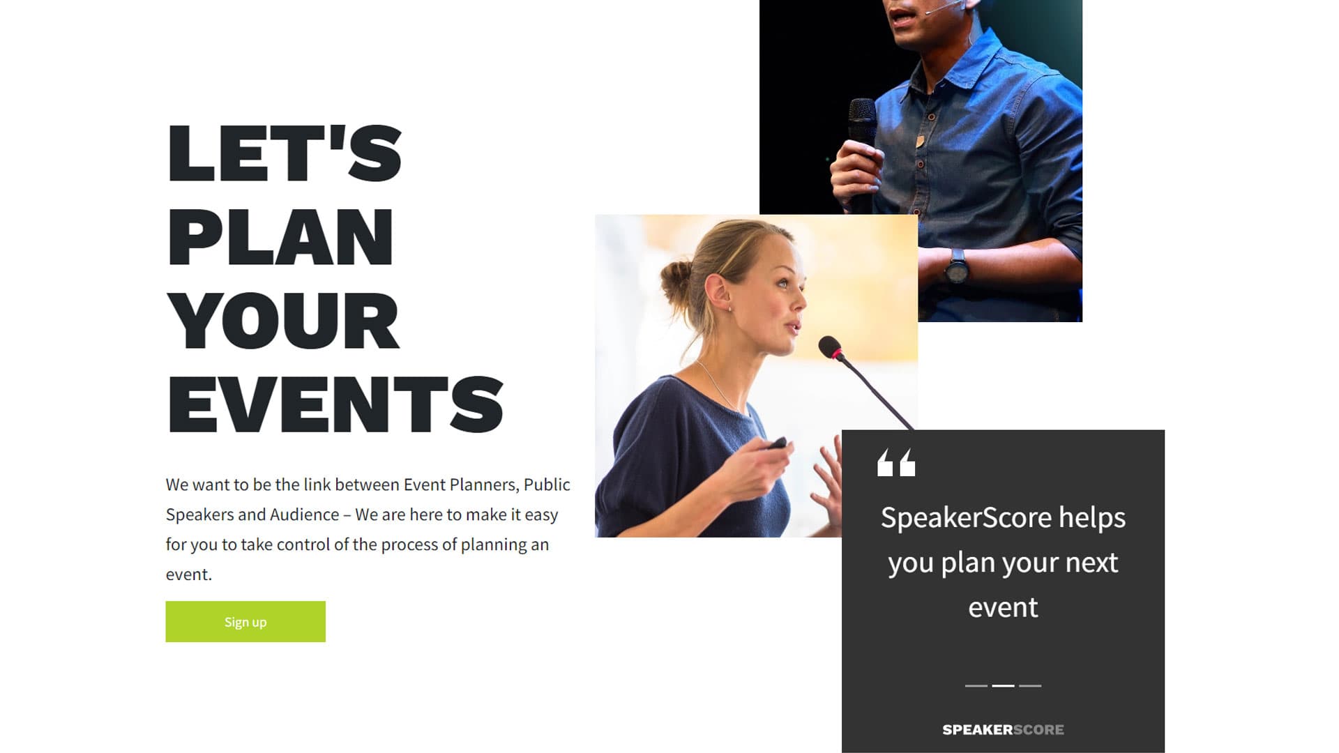 SpeakerScore | Control of your events